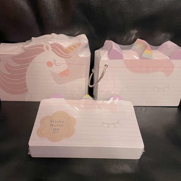 Office | Whimsical Unicorn Index Notes Cards | Poshmark